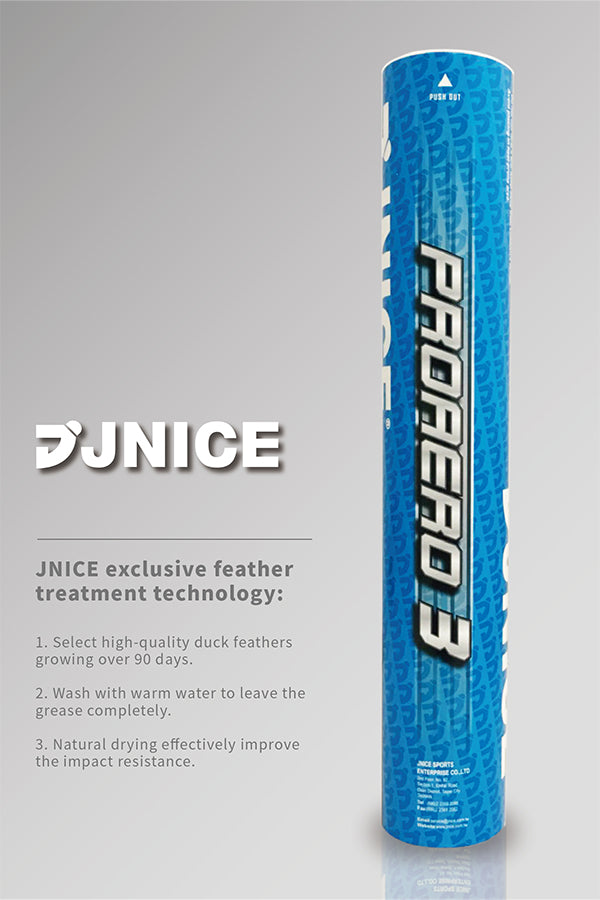 JNICE PROAERO 3 SHUTTLECOCK – jsports.co.nz